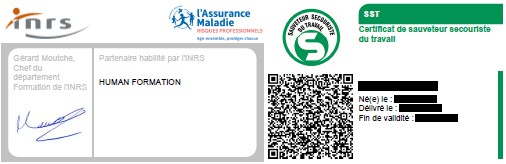 Formation SST Sauveteur Secouriste du Travail - Human Formation